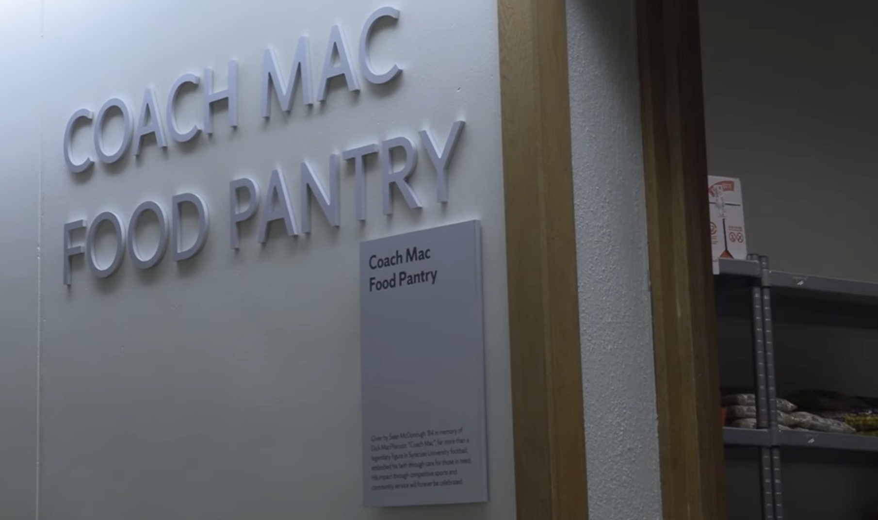 Coach Mac Food Pantry works to provide food for students staying on ...